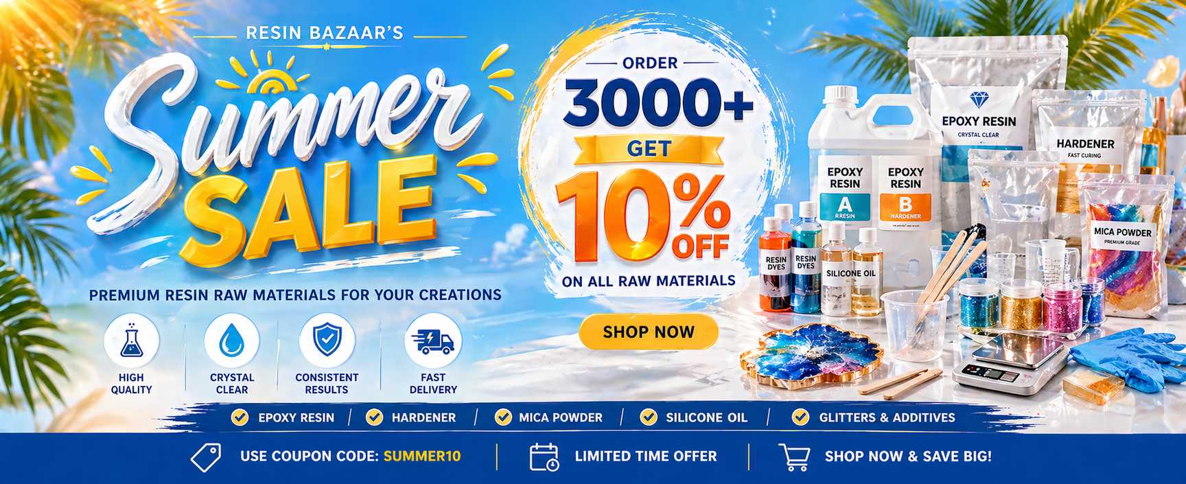 Premium Epoxy Resin & Craftsmanship Supplies in India – Resin Bazaar