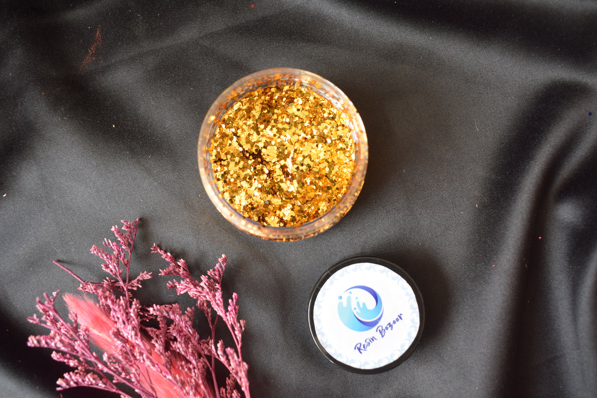 Golden Glitter (20gm) – Resin Bazaar